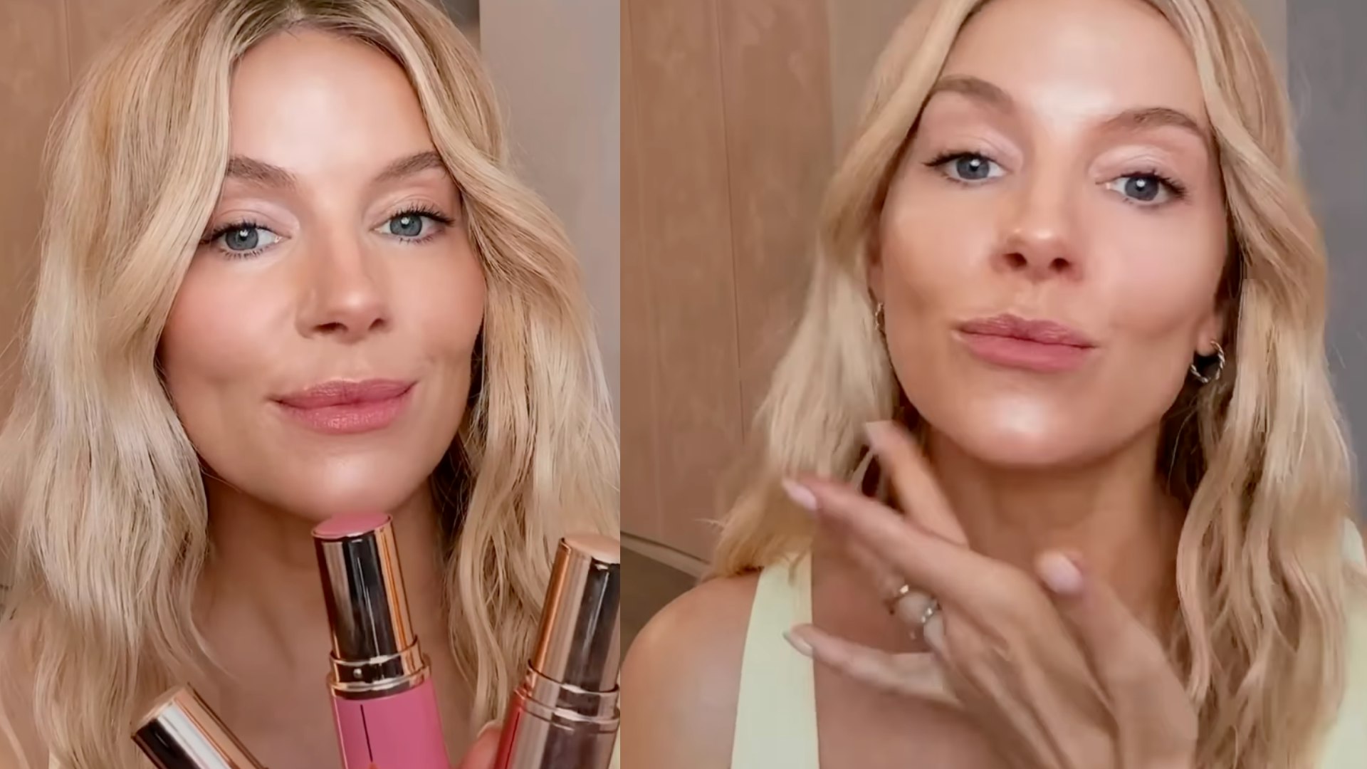 Sienna Miller’s “3-sticks-in-30-seconds” make-up routine is perfect for ...