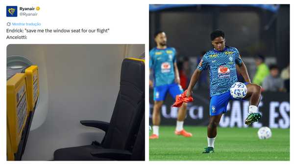 Companhia aérea entra na brincadeira e publica meme sobre Endrick e ...