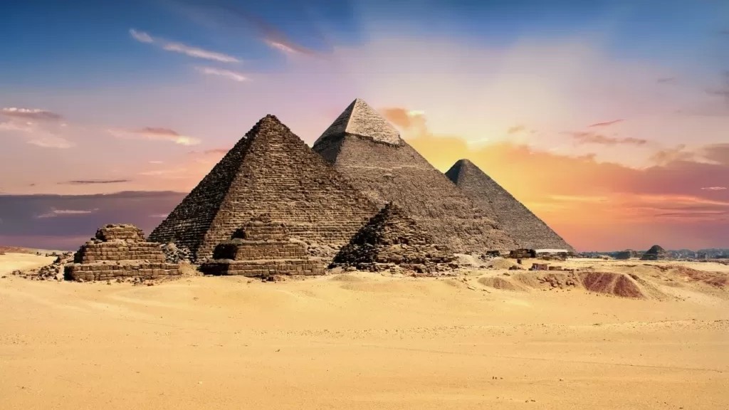 They built the human pyramid last - the impossible ones were already there