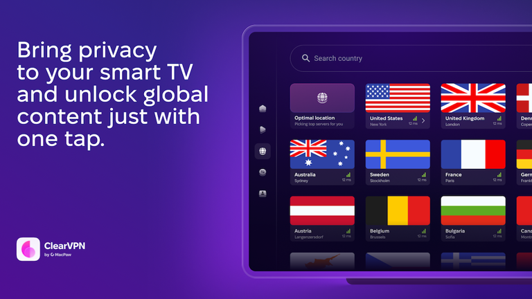 ClearVPN brings protection to Apple TV and Android TV