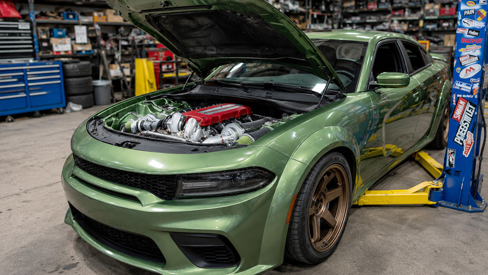 Honda engine swap makes this Hellcat work