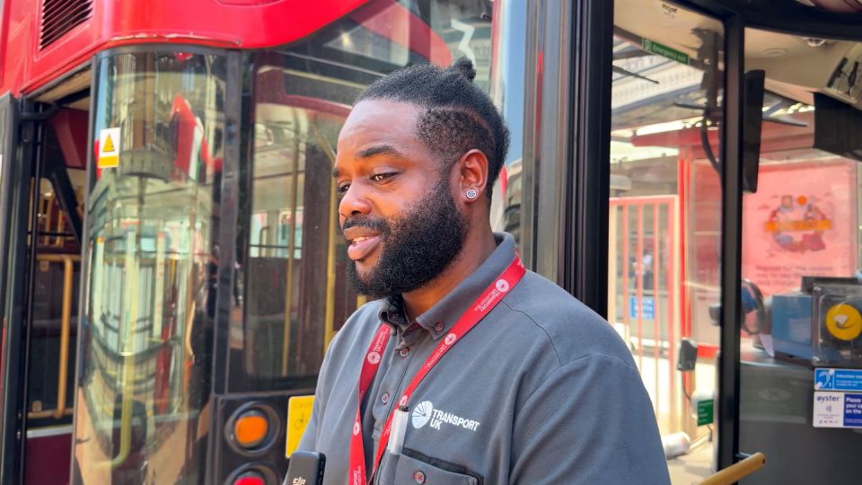 London bus drivers feel the heat as they work through tough conditions