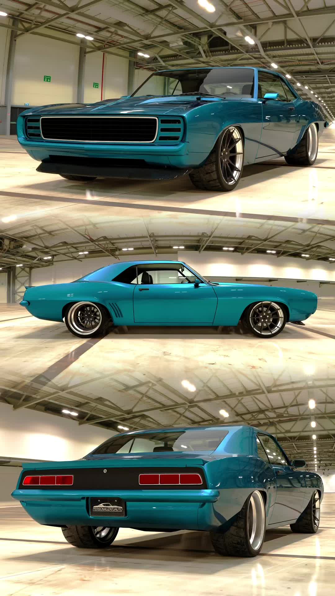 1969 Camaro restomod concept with modern design