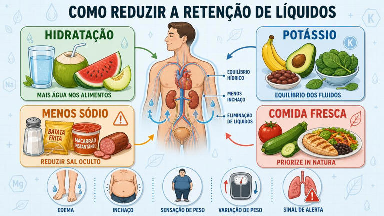 O que comer para reduzir naturalmente a retenção de líquidos sem ...