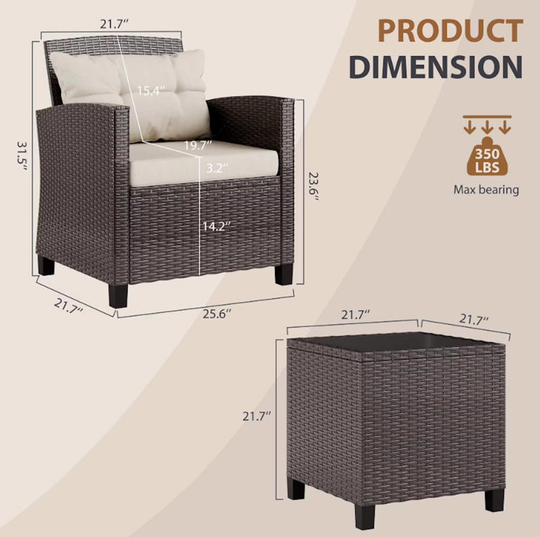 Discover Walmart's affordable 3-piece patio set perfect for coffee and pets