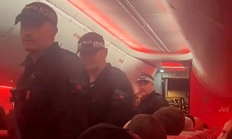 'Disruptive' plane passenger fights for life after being restrained on ...