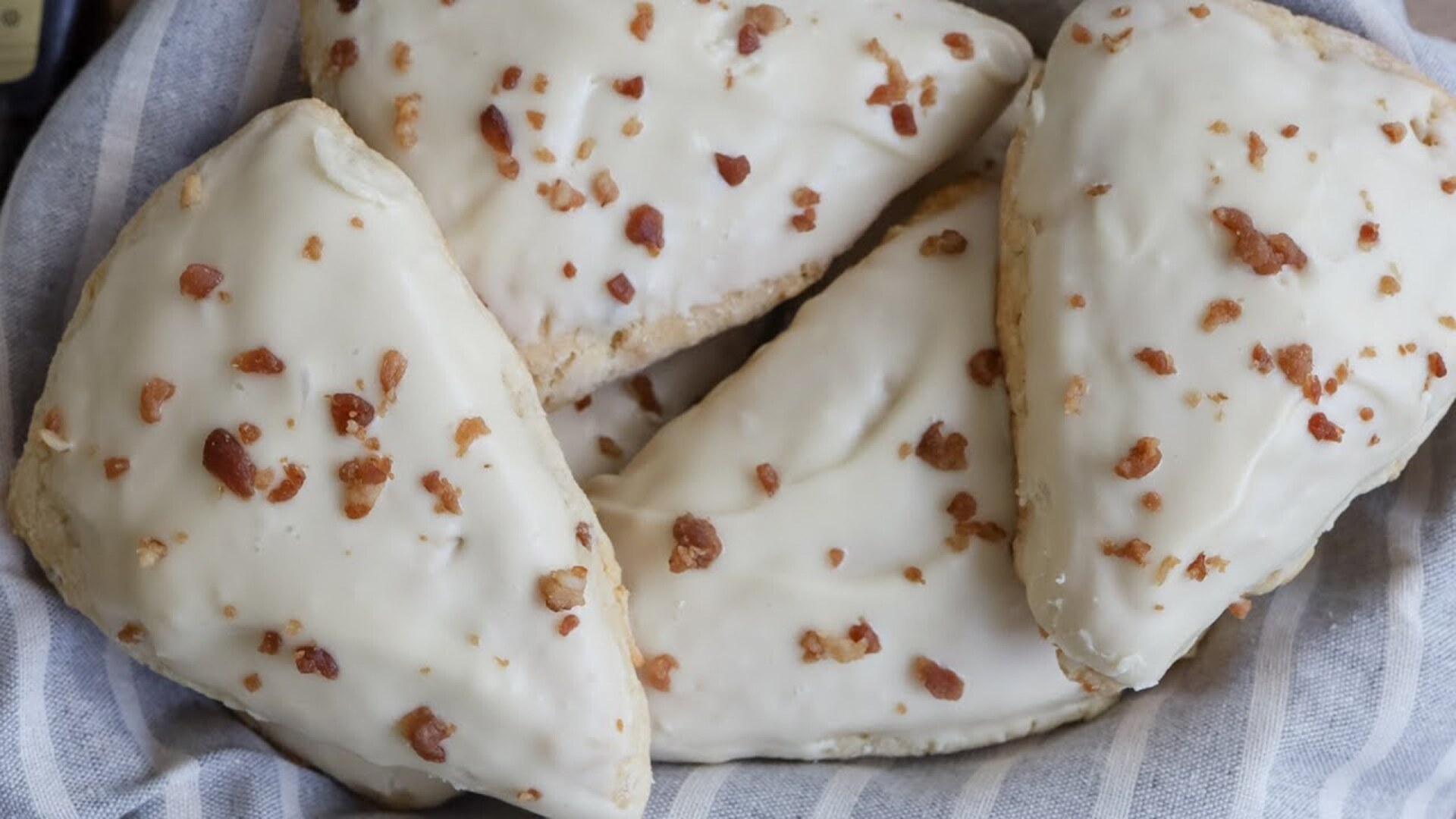 Sweet and Salty Bacon Scones with Maple Glaze Recipe
