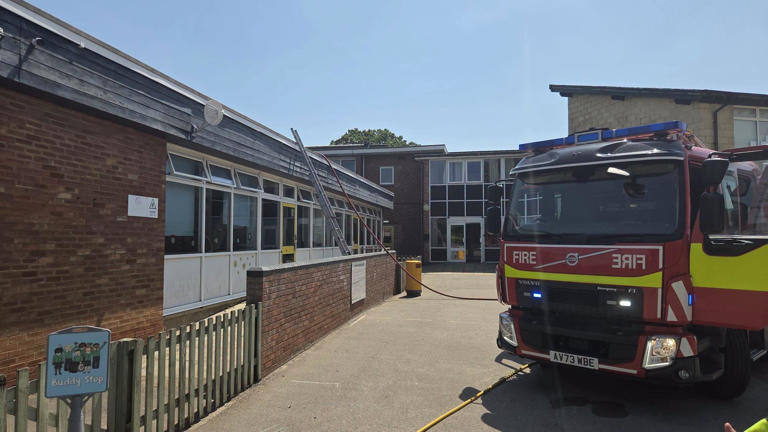 Primary school fire caused by solar panel on roof