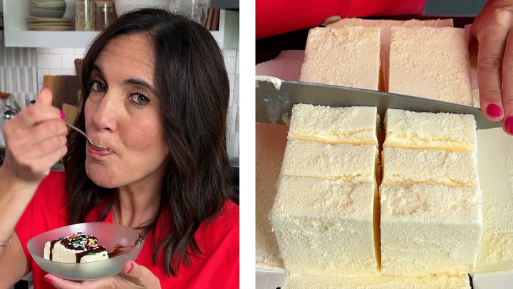 An easy ice cream cutting hack for keeping dessert simple