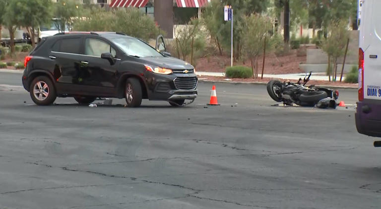 Motorcyclist left with life-threatening injuries after North Las Vegas ...