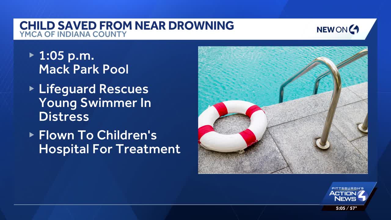 Lifeguard jumps into action to save child at Pennsylvania pool