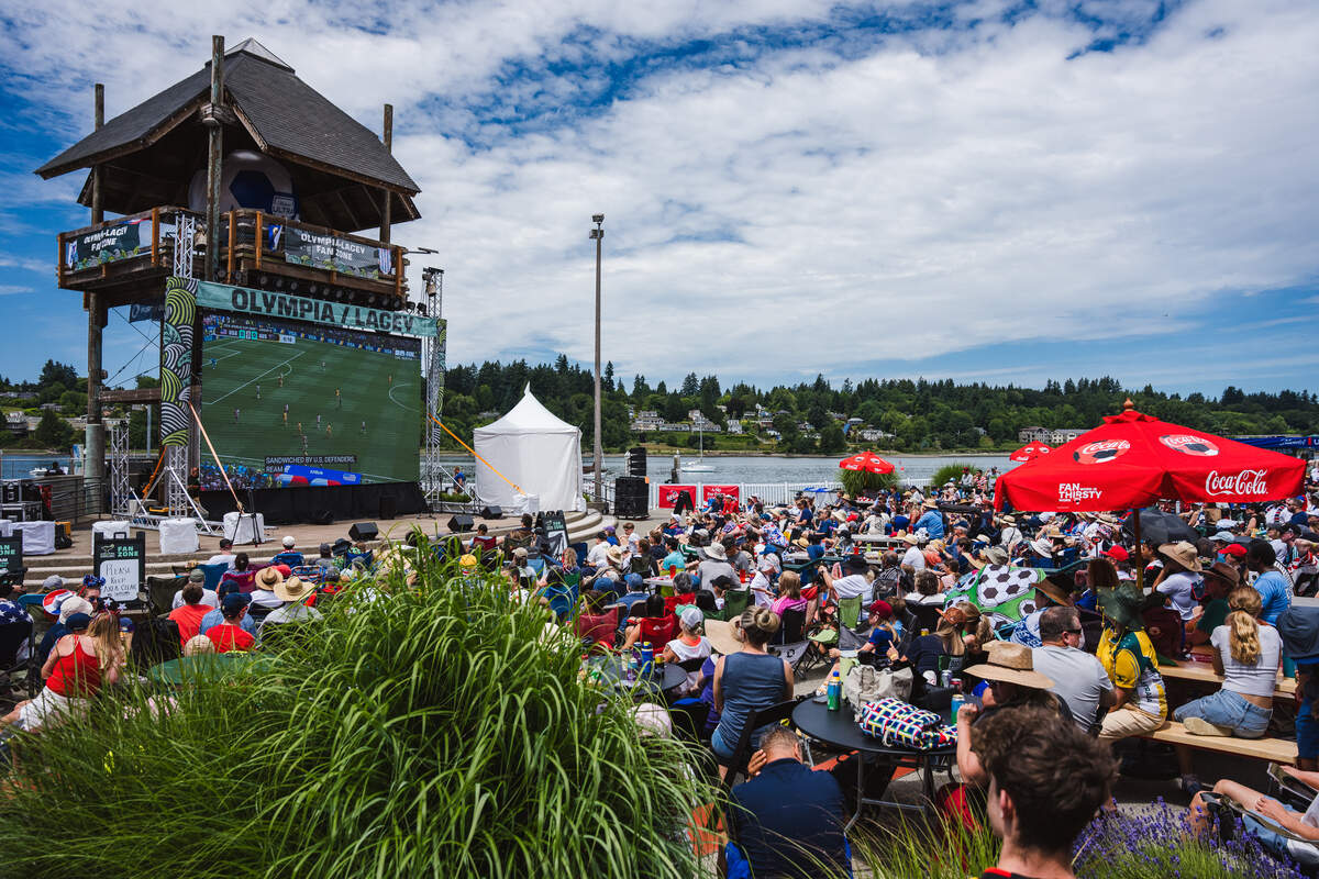 About 3,000 people attended first Olympia-Lacey fan zone. More matches ...