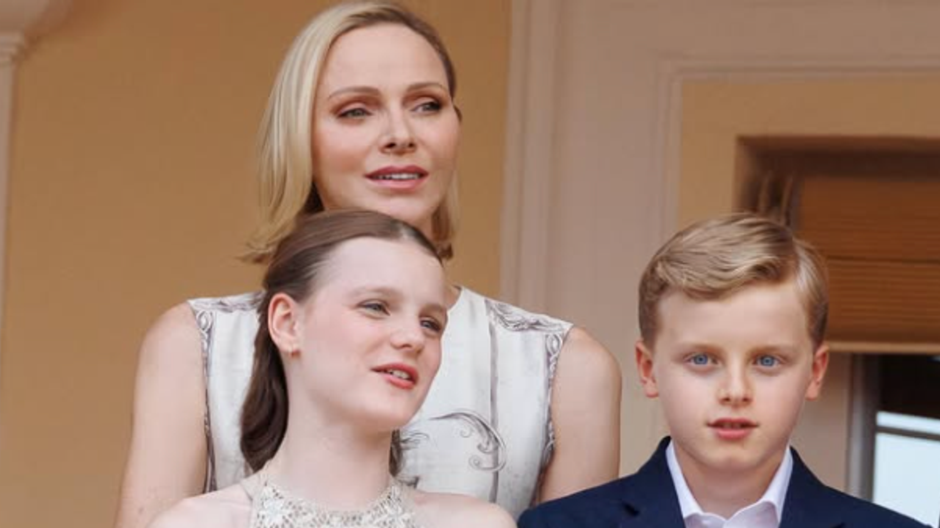 Princess Gabriella wears floral embroidery as Princess Charlene matches ...