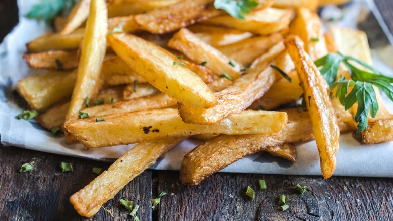 For the crispiest French fries, a double fry won't cut it