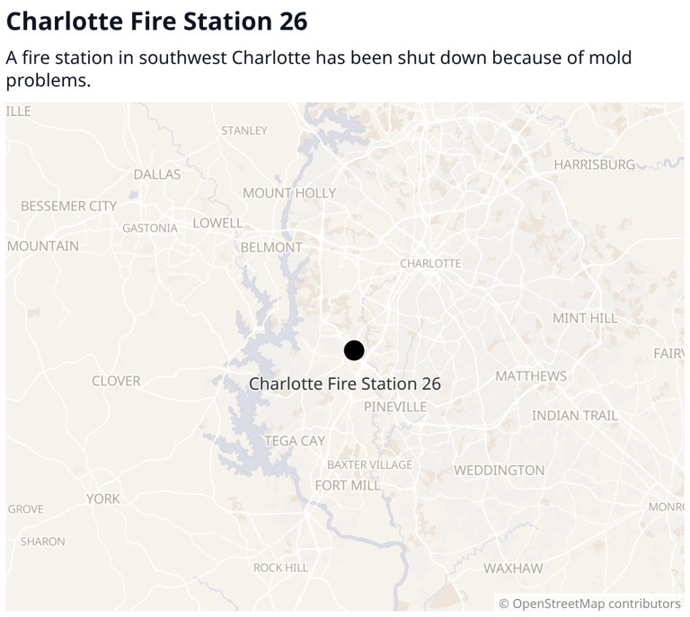 Mold problem in southwest Charlotte fire station shuts down building ...