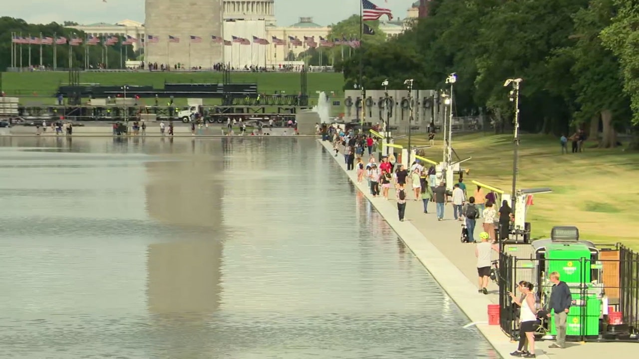 Trump administration adds fencing around Reflecting Pool as water ...