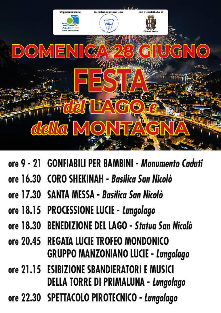 Festa del lago e della montagna. 70 anni di tradizione tra fuochi d ...
