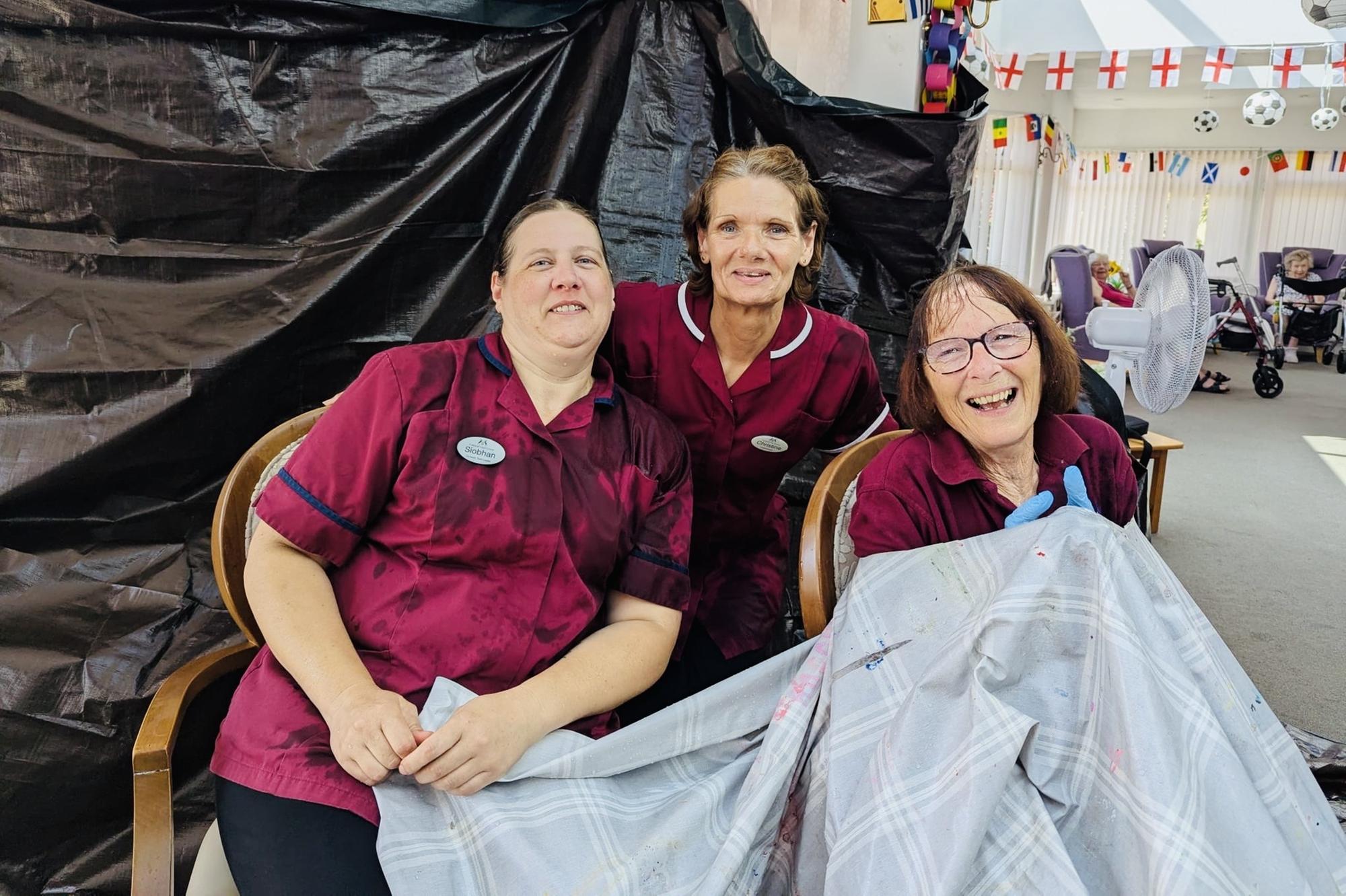 Littlehampton care home staff find fun way to stay cool in the extreme heat