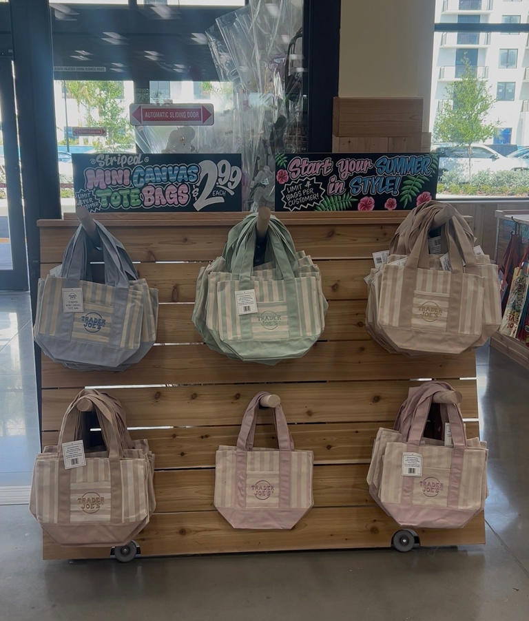 Trader Joe's mini canvas totes hit shelves in West Palm Beach