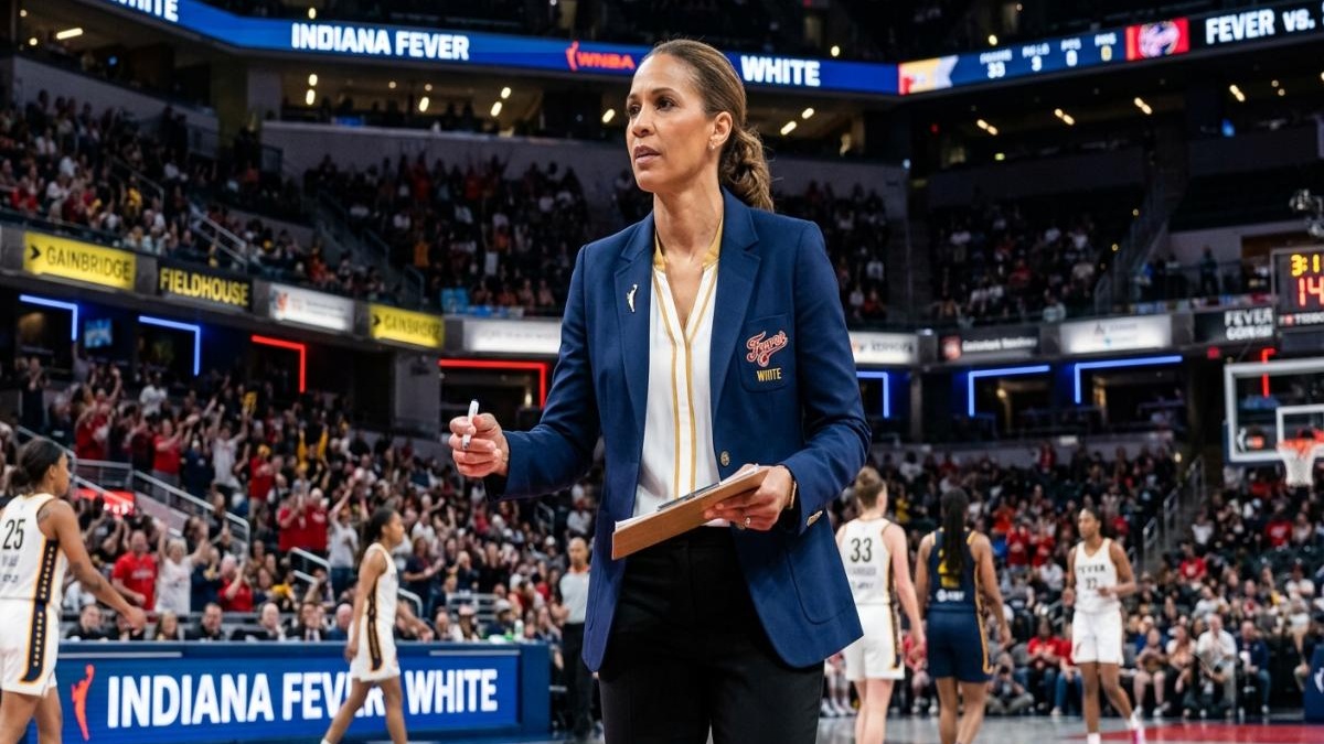 Fever coach Stephanie White sends clear message to Caitlin Clark as ...