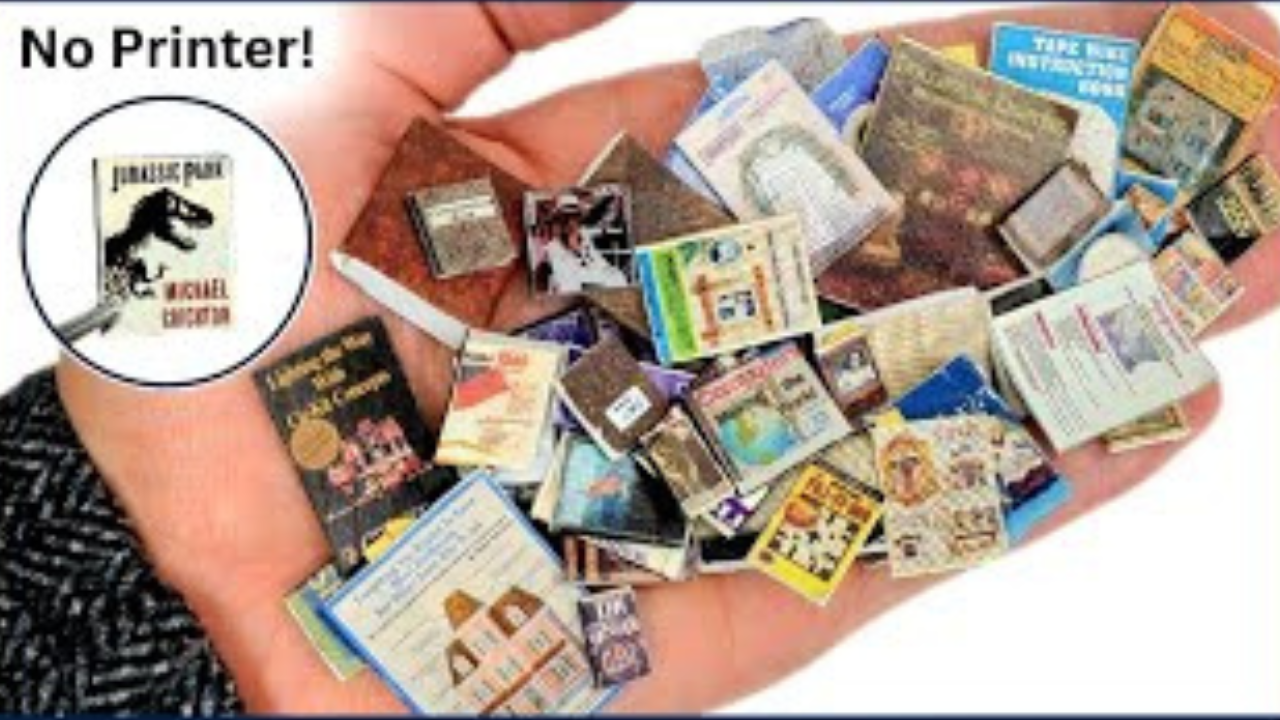 Easy miniature books, magazines, and clutter new techniques