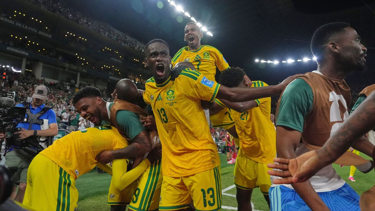 World Cup daily updates: South Africa shock Korea, Brazil smash Scotland