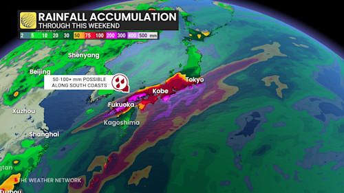 Double trouble: Two typhoons targeting Japan could impact Canada's weather