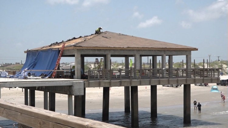 Bob Hall Pier to close for a day as crews pour concrete for new ...