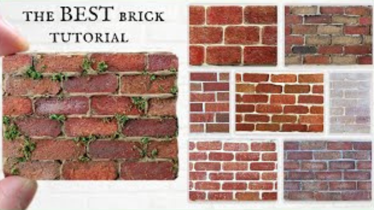 Easy miniature brick making for any scale dollhouse