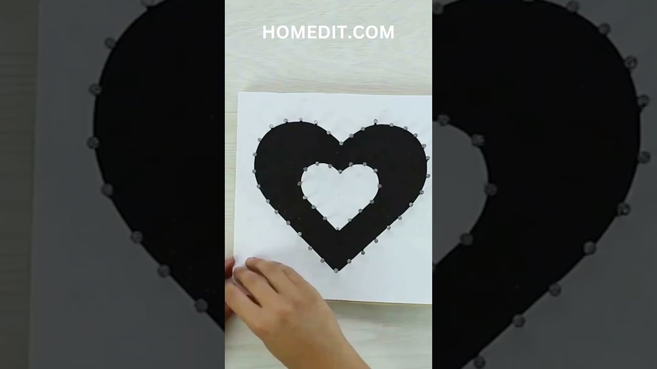 Creating stunning string art: A step-by-step guide #stringart