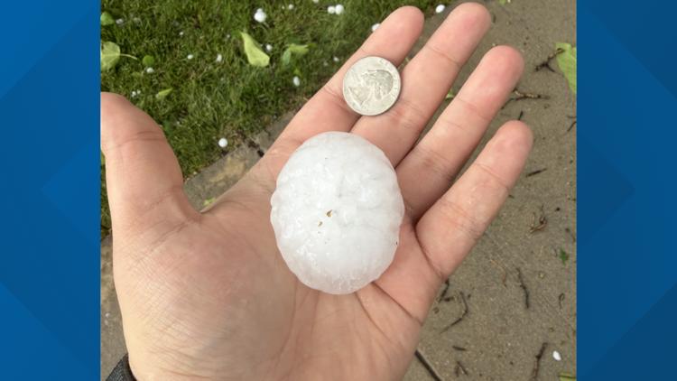 Large hail hits Eastern Plains for second day in a row