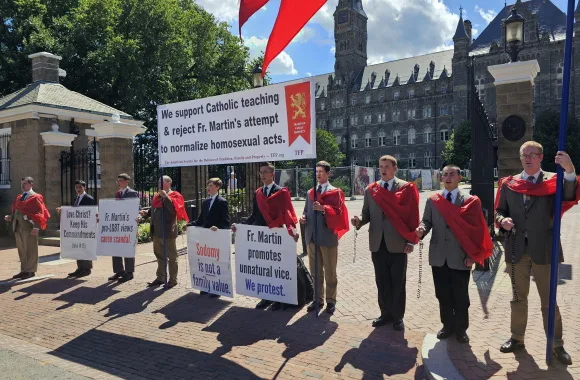 Pro-LGBTQ Catholic conference at Georgetown University draws protest