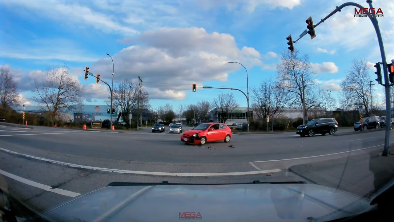 This road rage scene changed before anyone could react