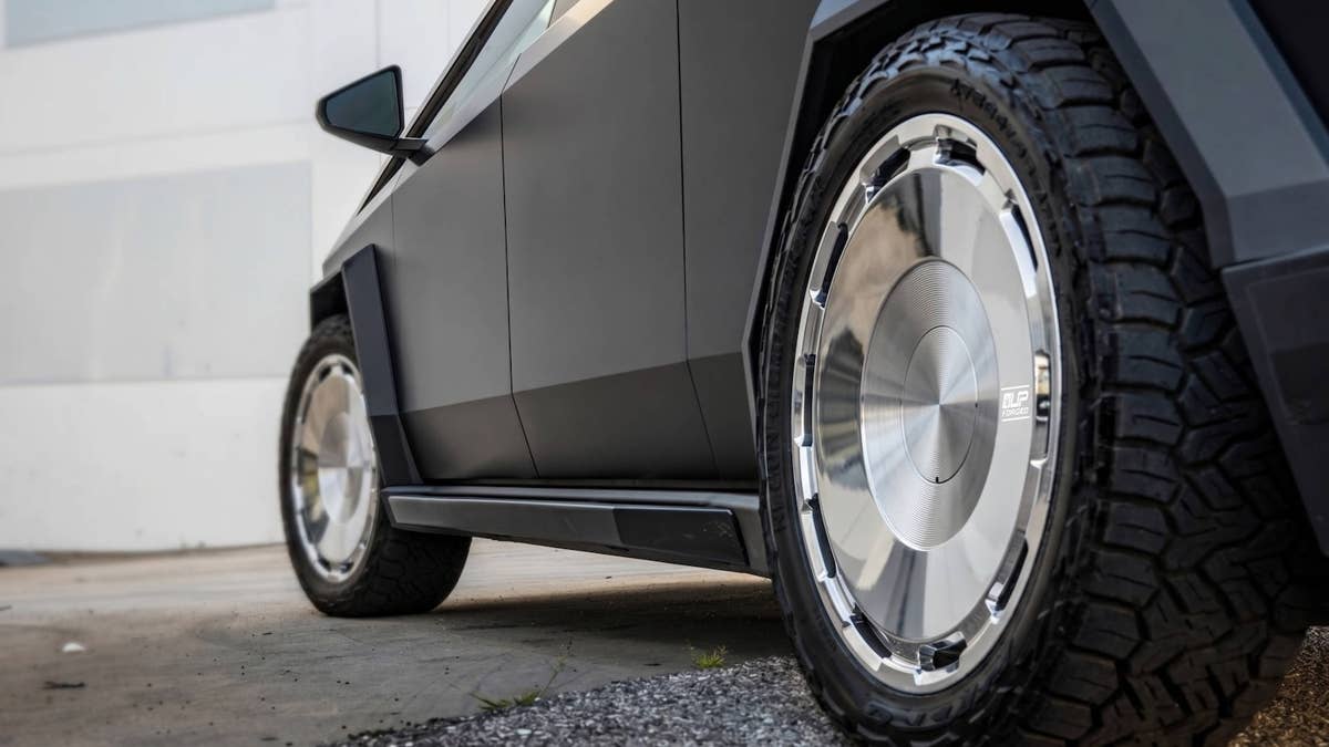 Tesla Cybertruck 24-inch retro disc wheels cost as much as a used Mustang