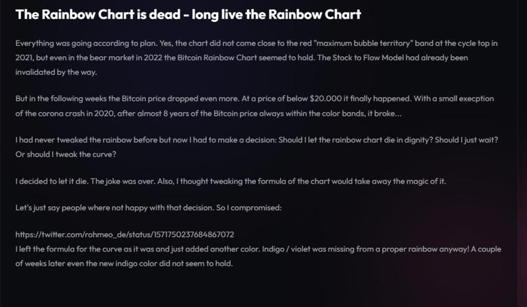 Explained: Bitcoin falls below the 'rainbow chart'. Is BTC really dead ...