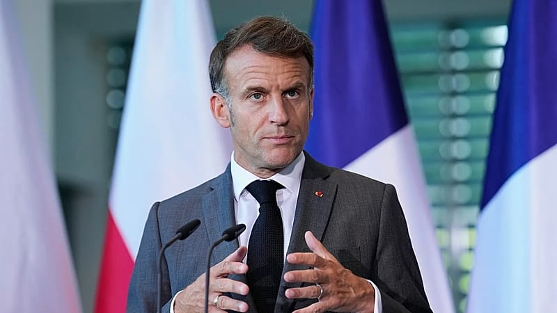 Macron says France intercepted a Russian shadow fleet oil tanker off ...