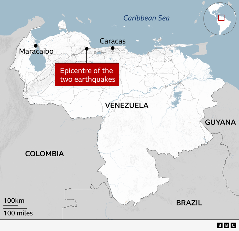 Venezuela earthquakes in maps and charts - where they hit and how ...