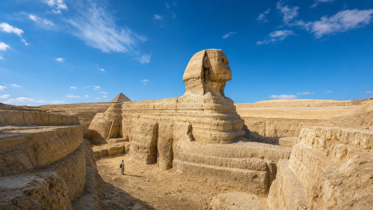 Colin Reader's evidence that Sphinx erosion predates the pyramids