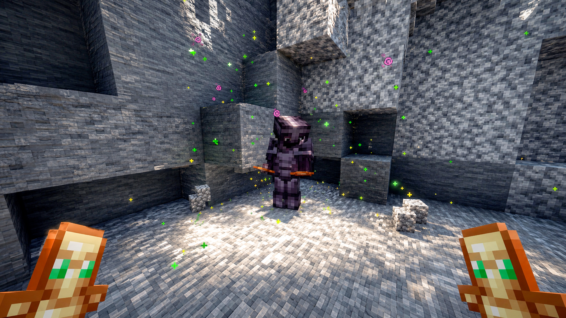 Minecraft crystal combat training session with tier tester