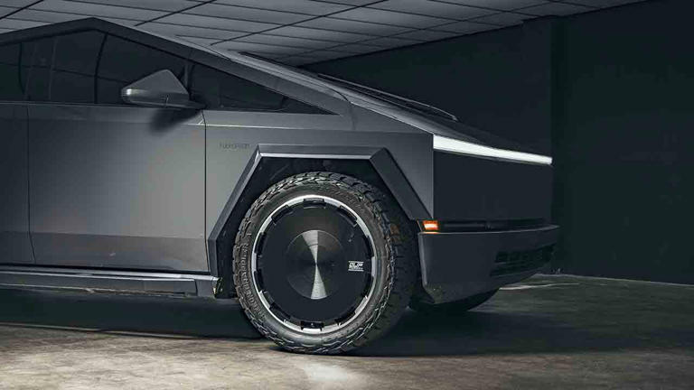 Cybertruck gets 1970s-inspired wheels for $7,195
