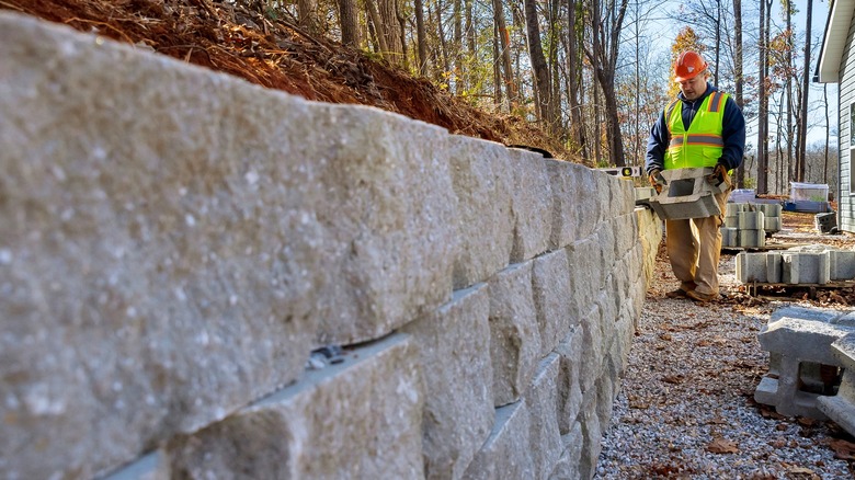 Not granite or limestone: The natural retaining wall idea to add visual ...