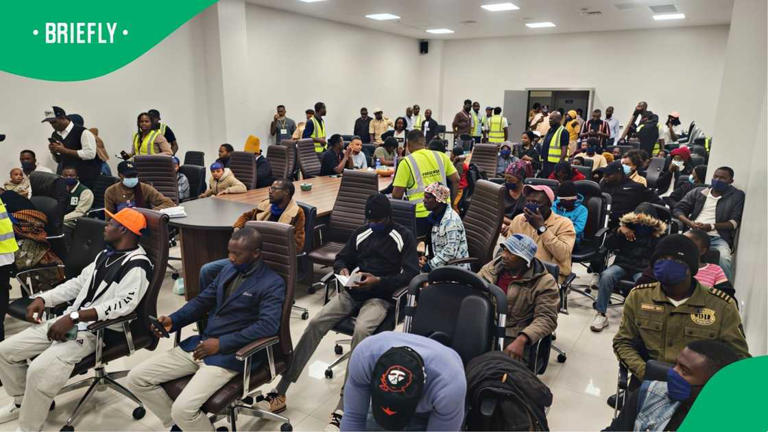 Repatriated Nigerians gifted free MTN SIM cards and 5-figure cash ...