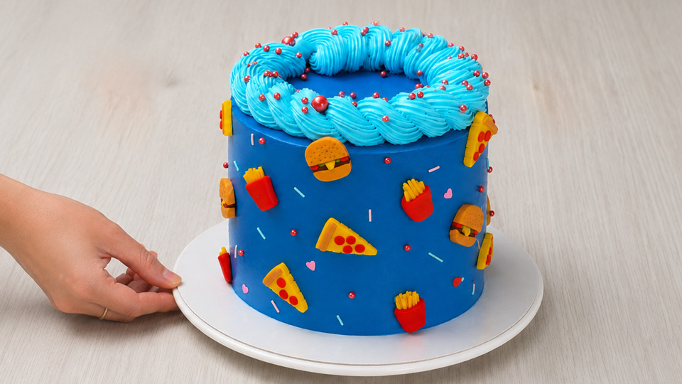 Snack themed cake turns into edible art