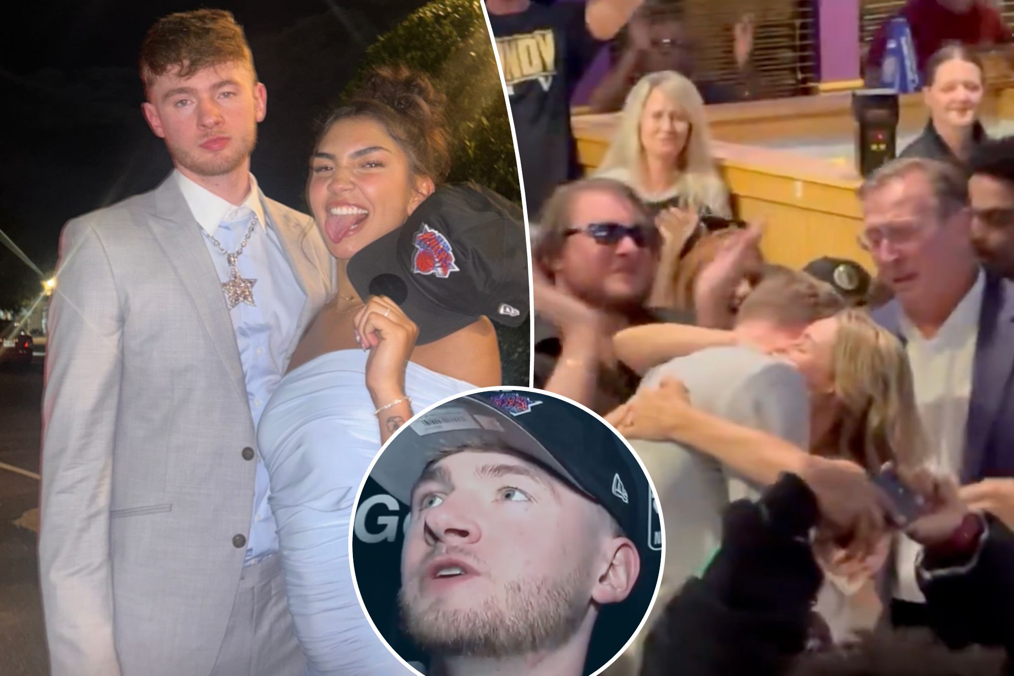 Tyler Nickel has emotional moment with family, girlfriend after Knicks ...