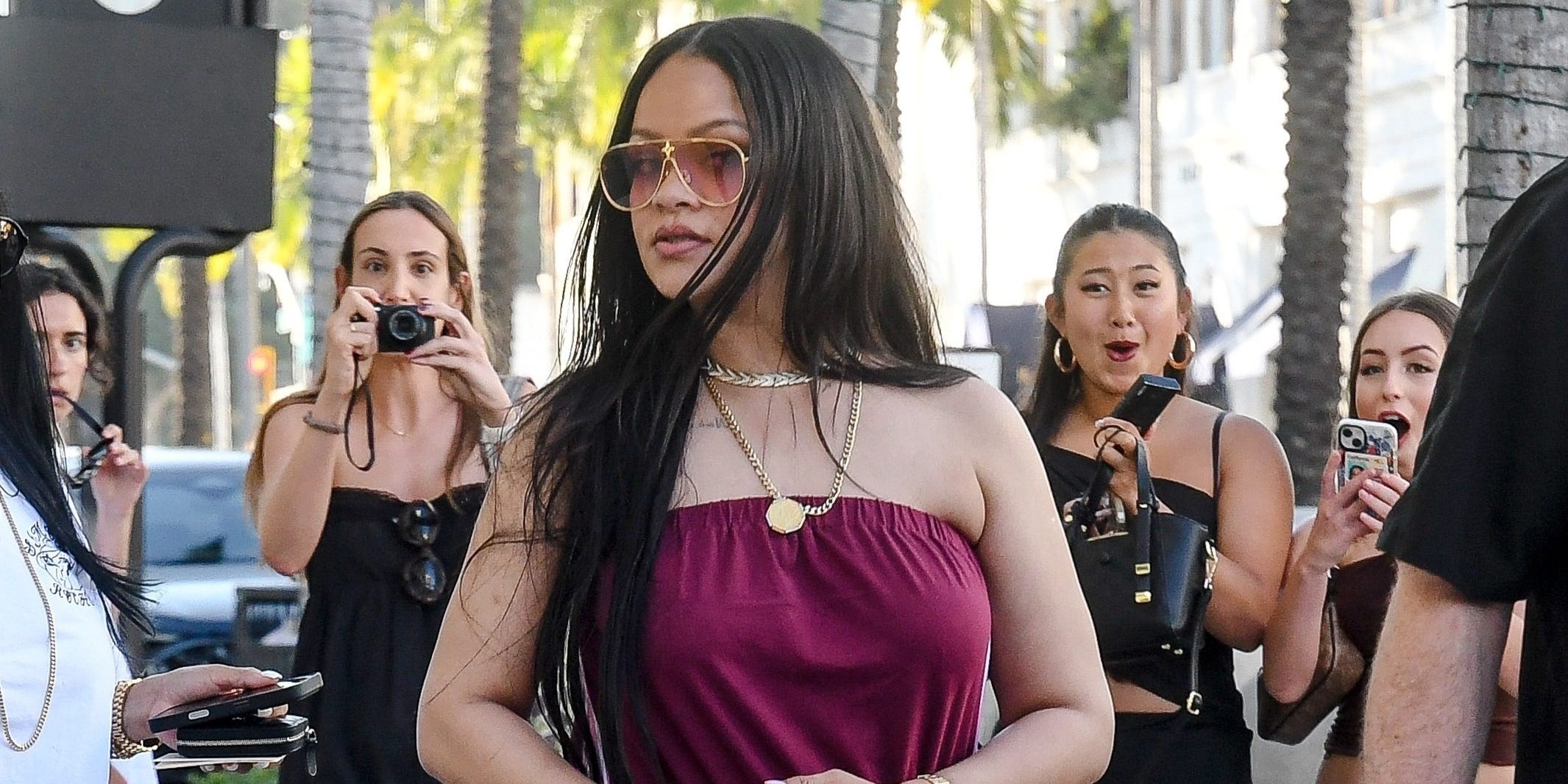 Only Rihanna could pull off this Y2K-era gem