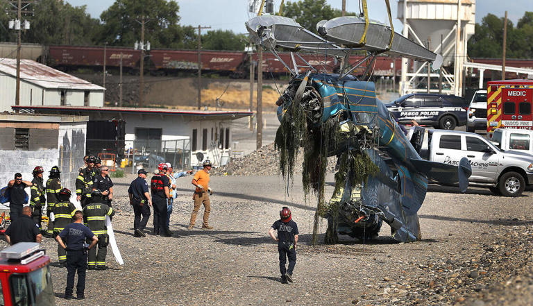 140-foot power line repairs begin after deadly plane crash over ...