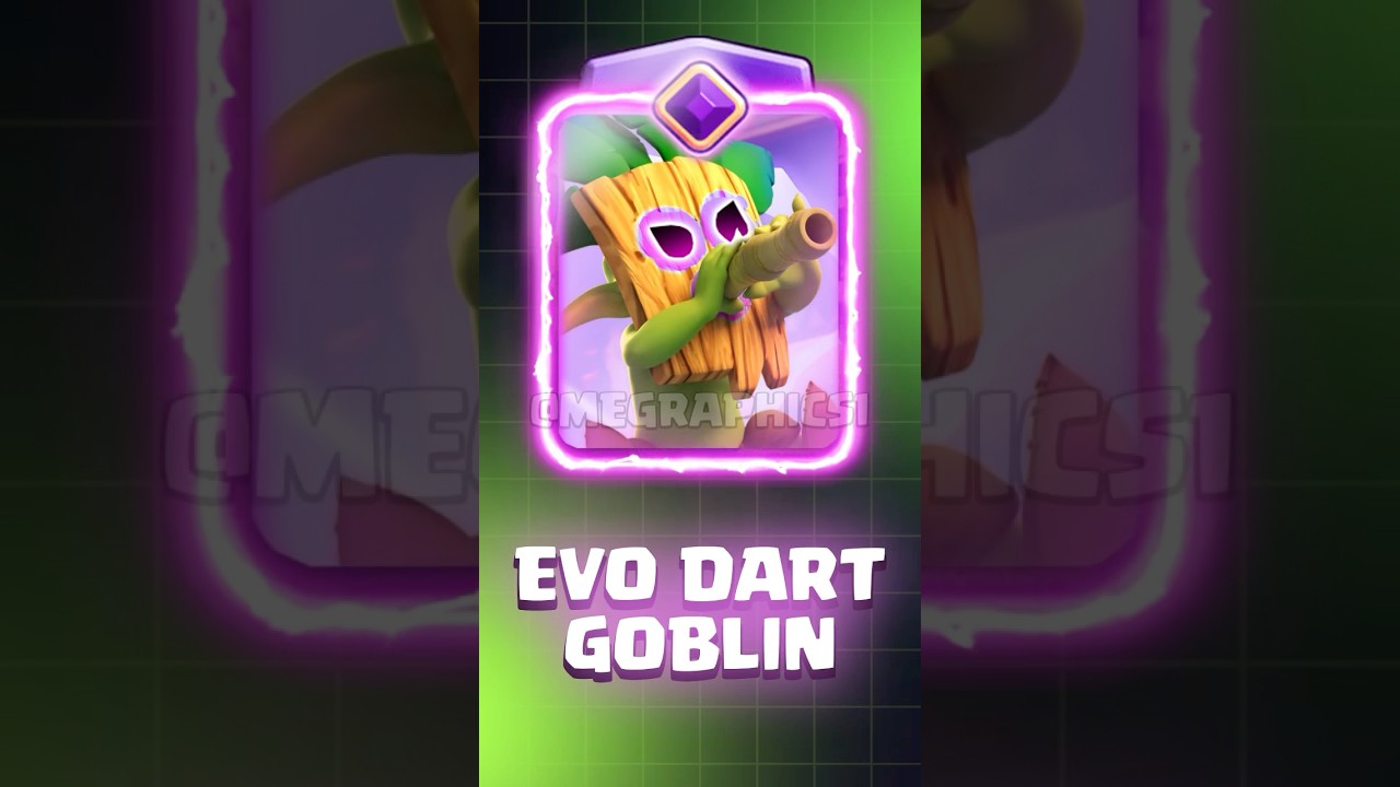 EVO dart goblin🎯#clashroyale