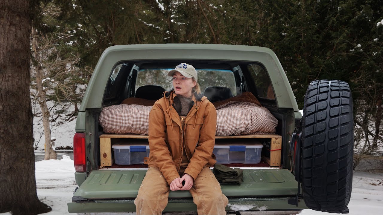 Truck camping in sub freezing winter weather