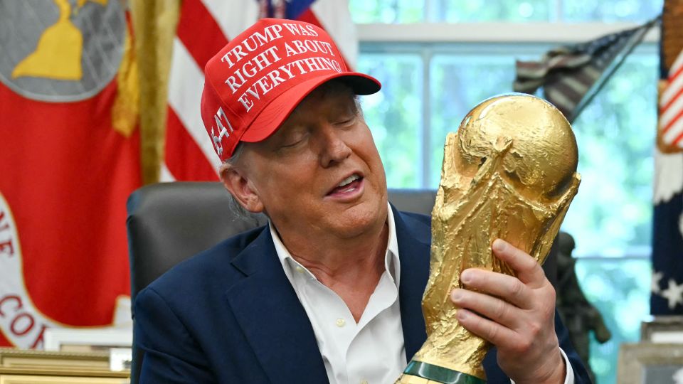 Trump will present the World Cup trophy. It could be very awkward