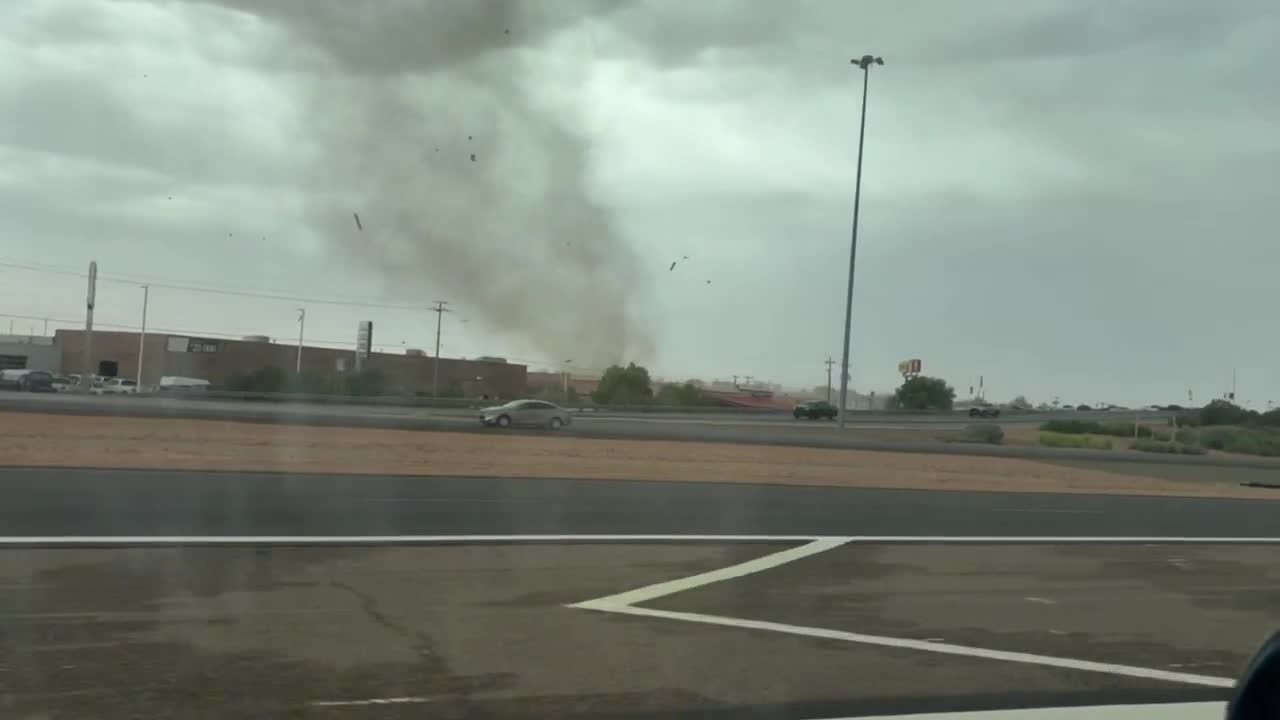 Dust devil spotted in Los Lunas